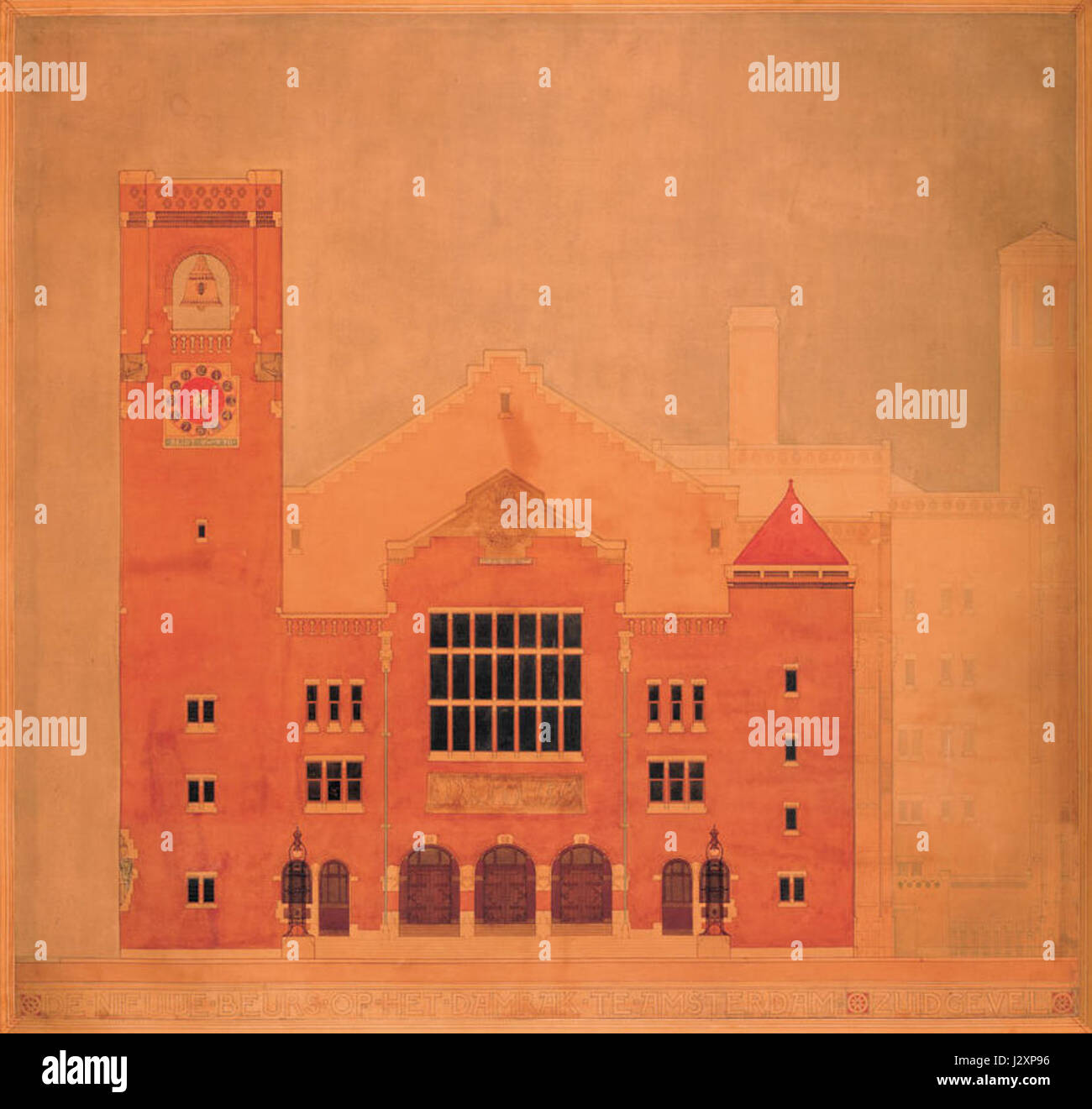 A design proposal for the Beurs van Berlage, a well-known building in ...