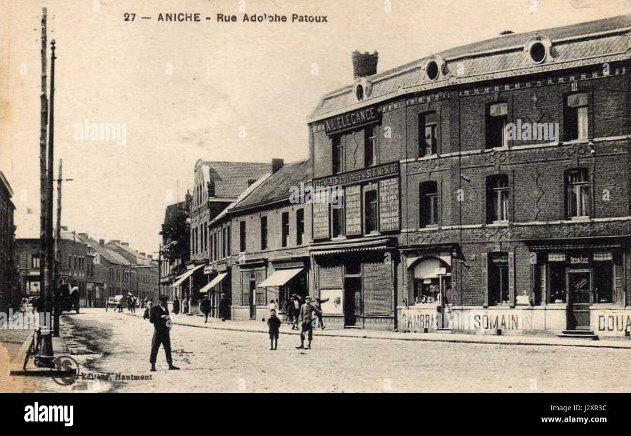 Aniche - Rue Adolphe Patoux Stock Photo - Alamy