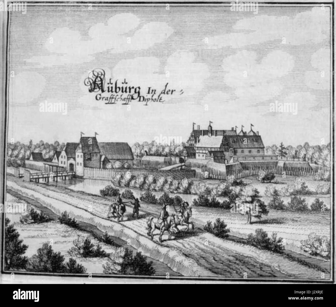 Auburg, as depicted in the works of Merian, refers to a historical ...