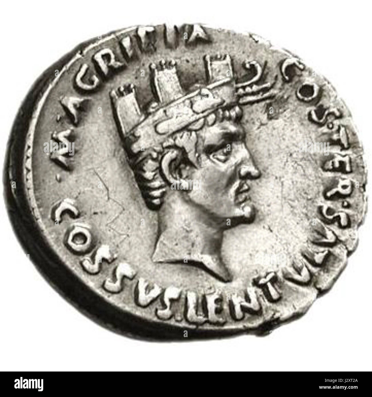 The coin depicting Augustus with Agrippa on the reverse is a ...