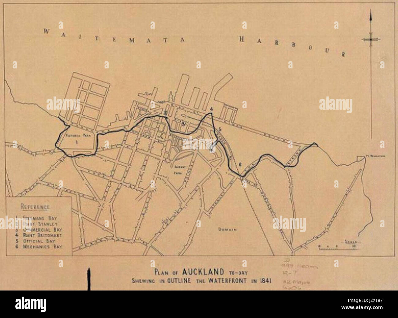 Auckland map waterfront hi-res stock photography and images - Alamy