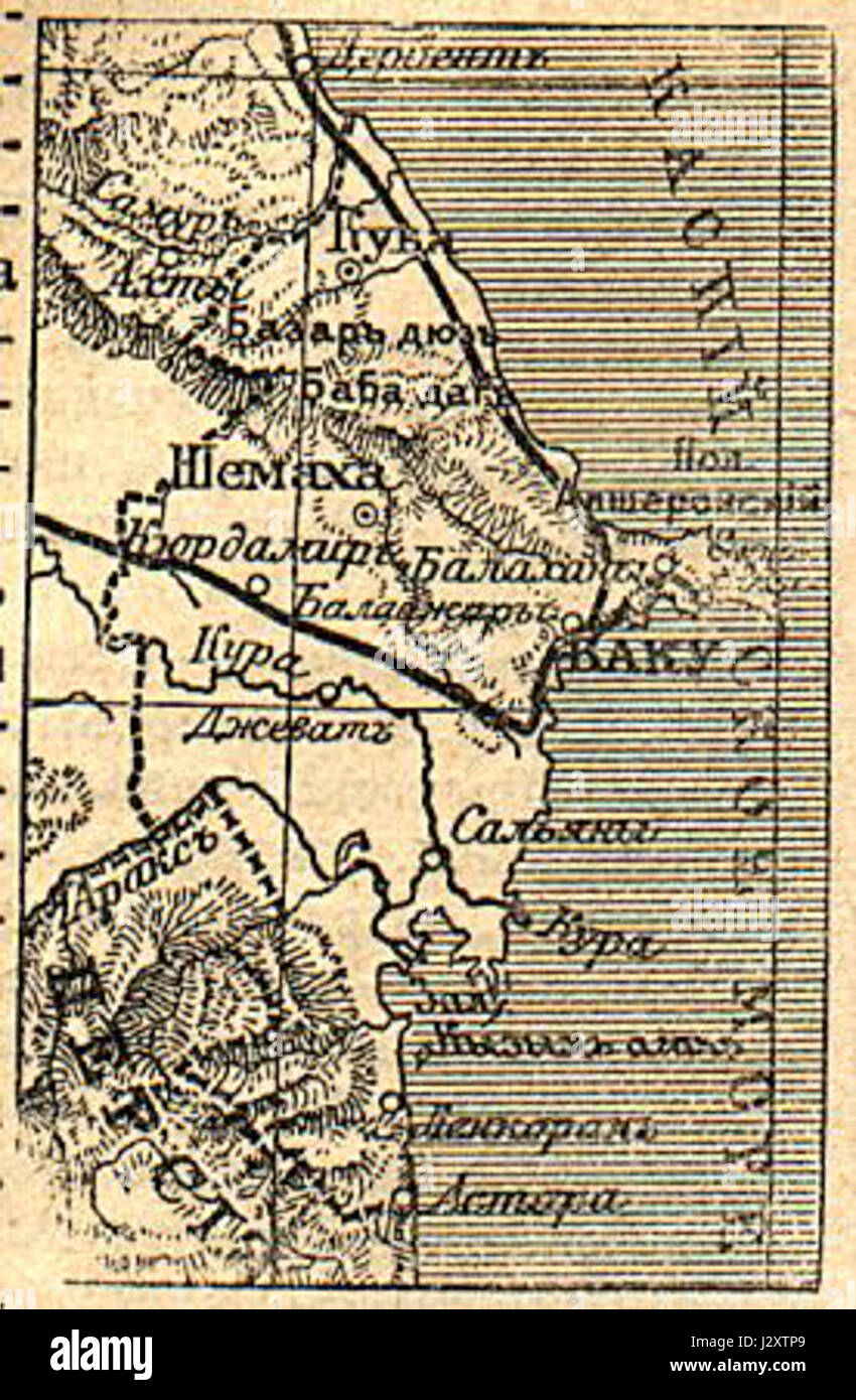 Old map of baku hi-res stock photography and images - Alamy