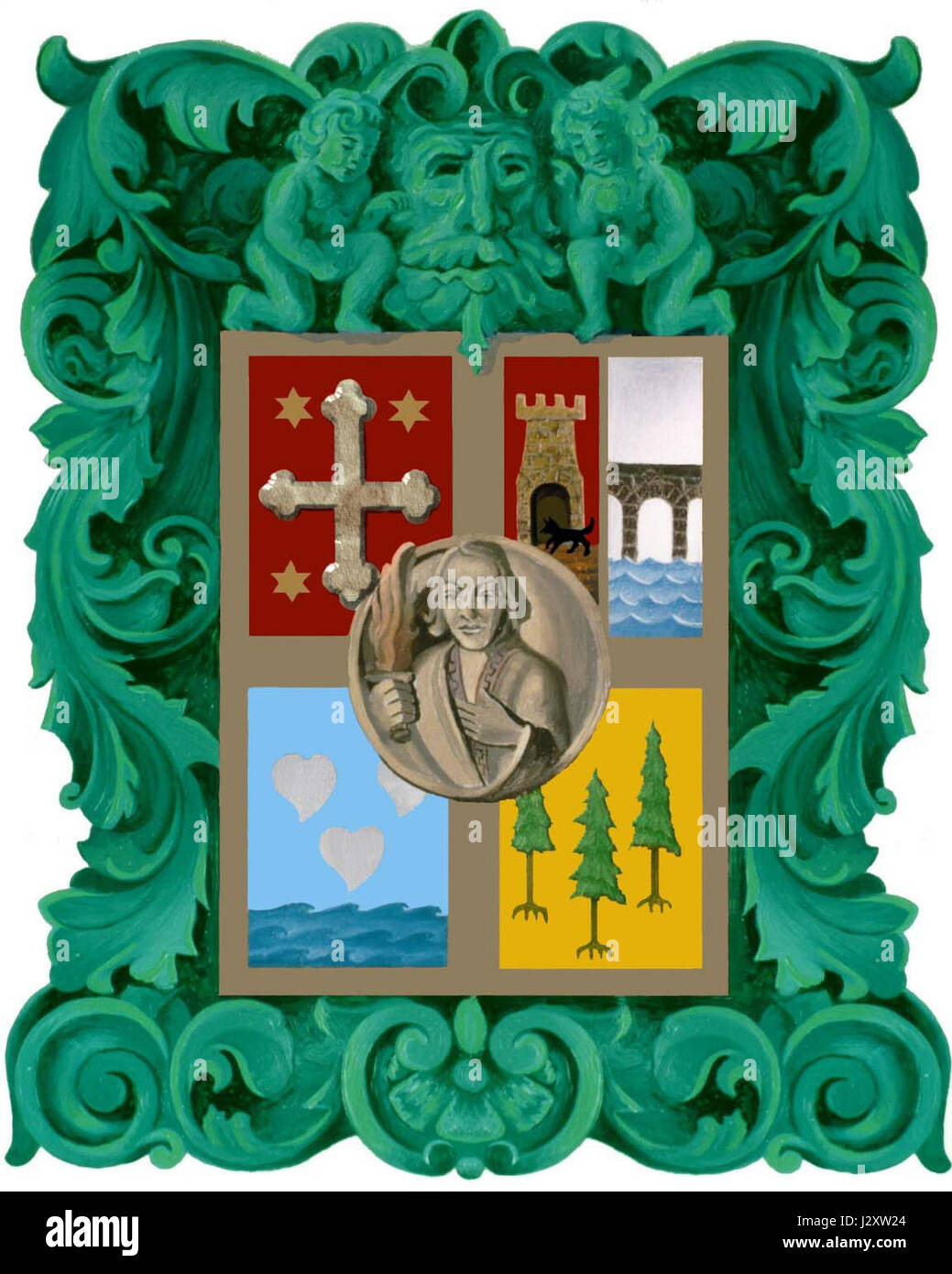 Basauriko armarria refers to the historical coat of arms of Basauri, a ...