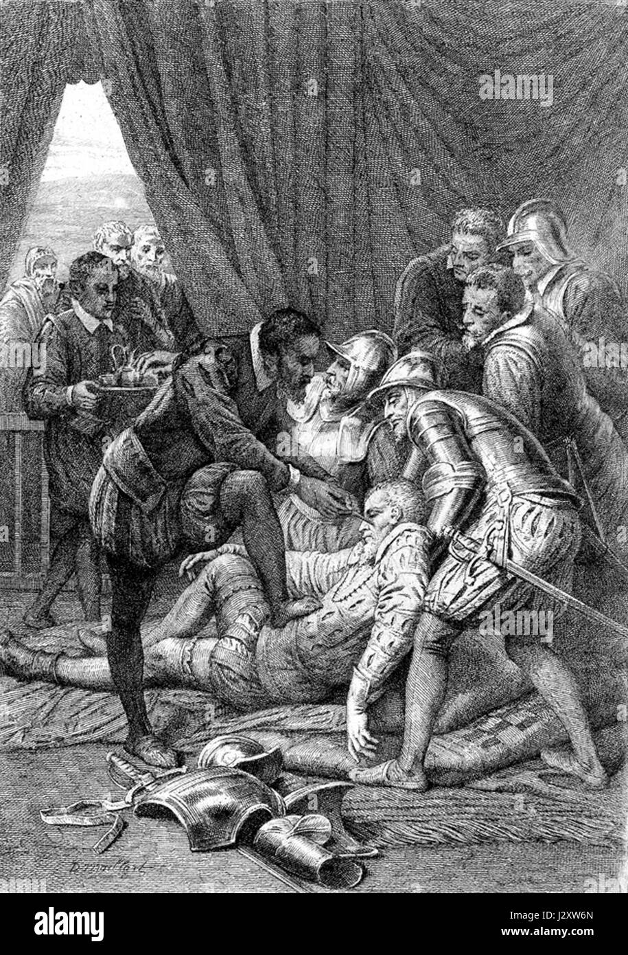 An artwork or historical document depicting Catherine de Medici ...
