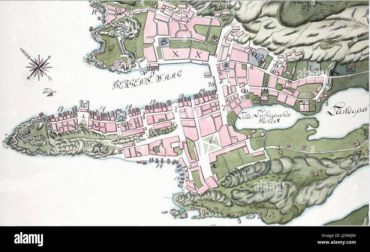 Bergen map hi-res stock photography and images - Alamy