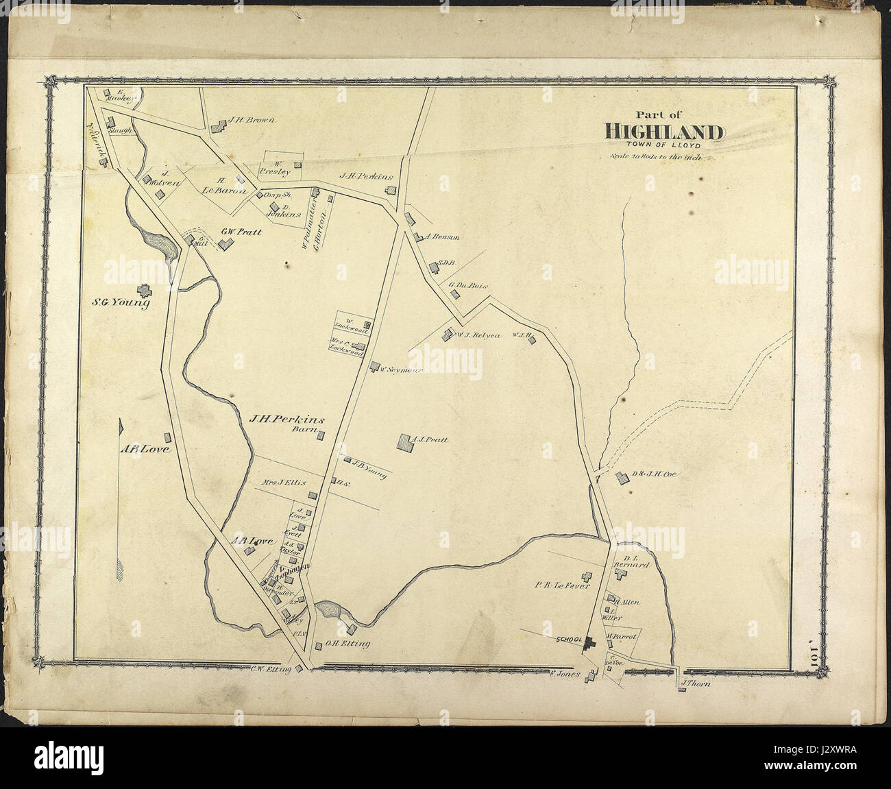 This page from the Beers Ulster County Atlas features a detailed map of ...