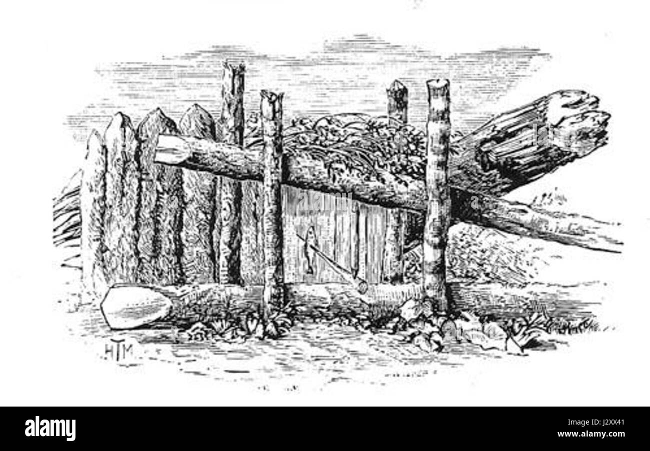 Beaver trap 1892 Stock Photo - Alamy