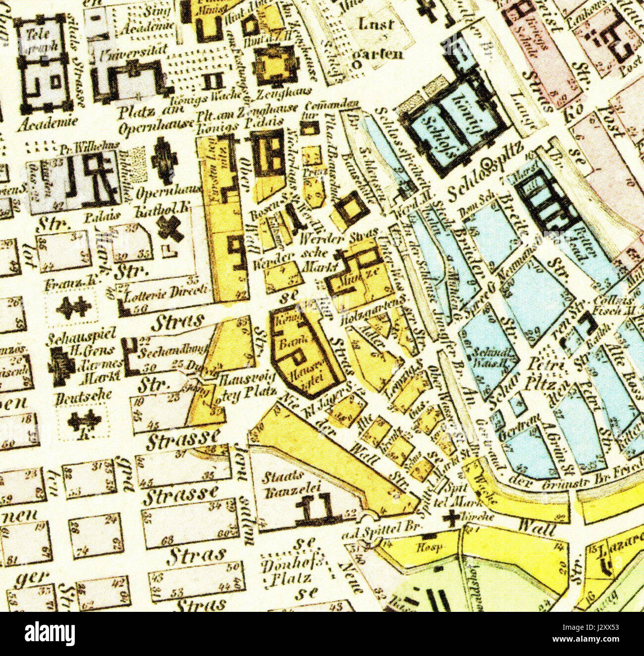 Berlin 1847 Detail Stock Photo - Alamy