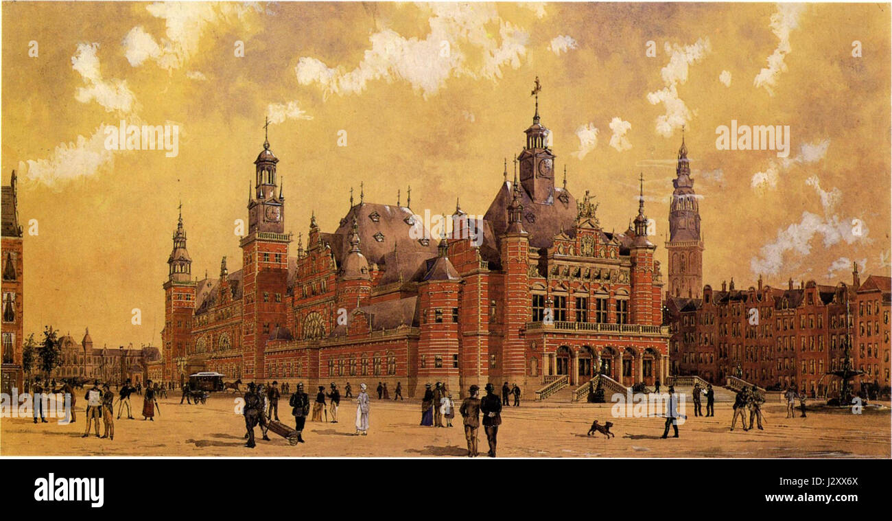 This design by architects Berlage and Sanders for a commodity exchange ...