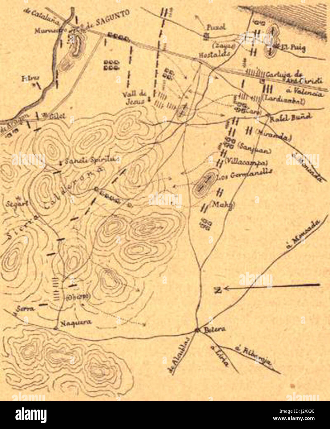 The Battle of Sagunto, a significant historical military engagement ...