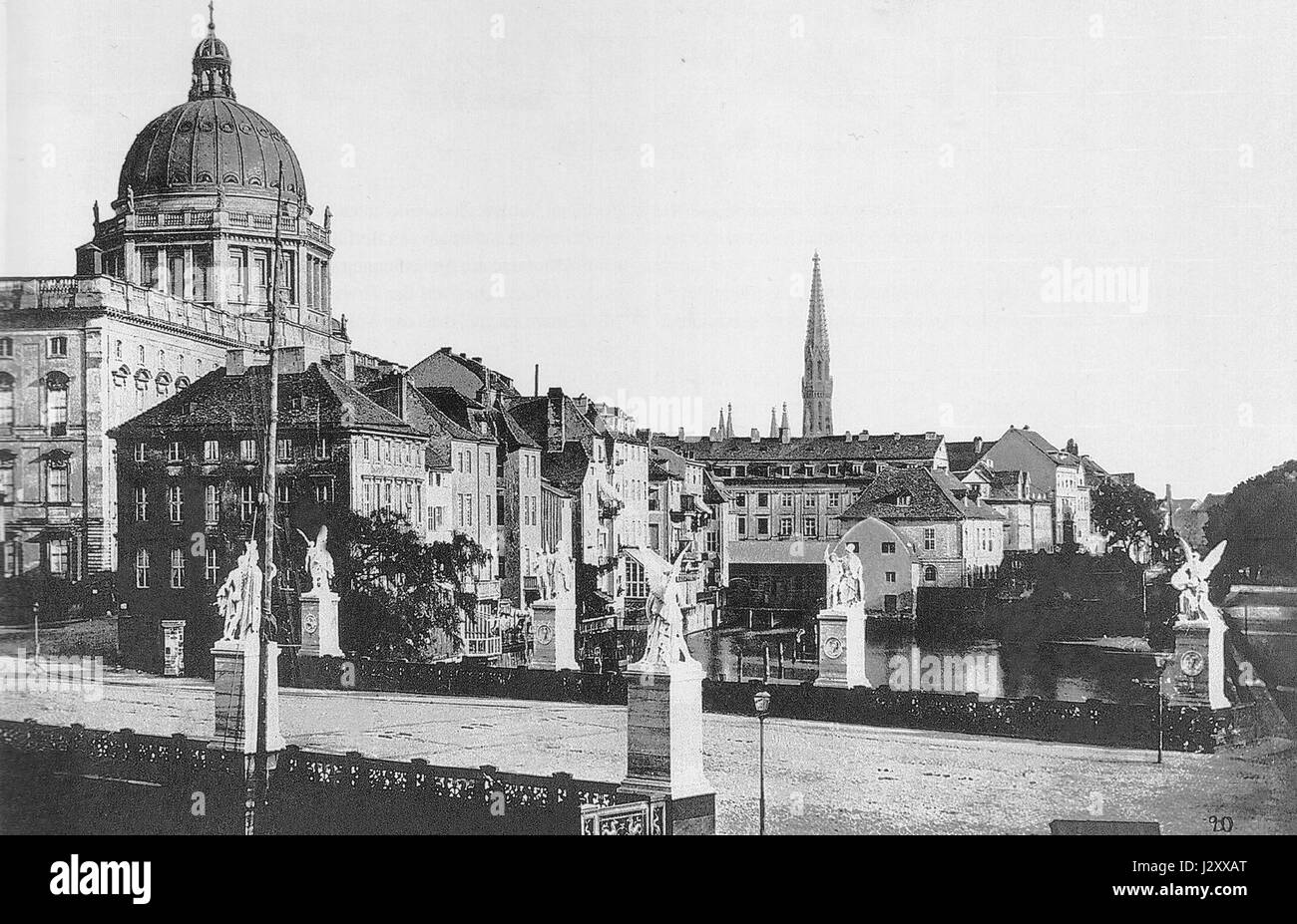 This photograph, taken by Albert Schwartz in 1860, captures the Schloss ...
