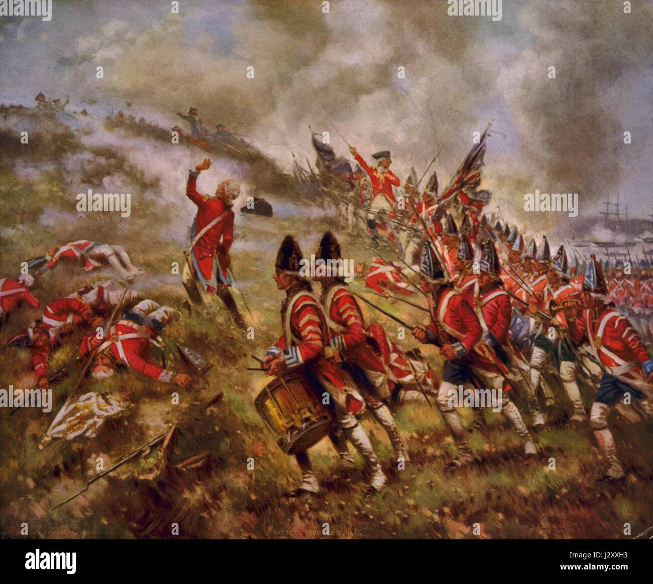 Map battle of bunker hill hi-res stock photography and images - Alamy