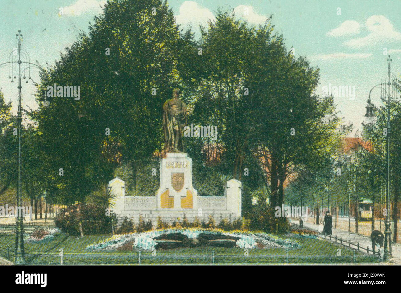 The Bismarck-Denkmal in Spandau, unveiled around 1905, is a historical ...