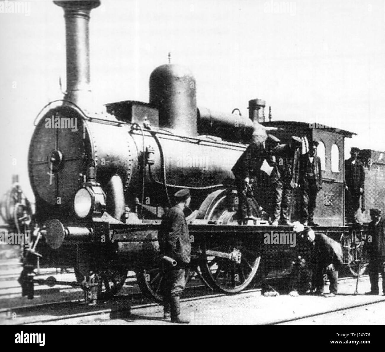 The Borsig steam locomotive, produced by the German manufacturer Borsig ...