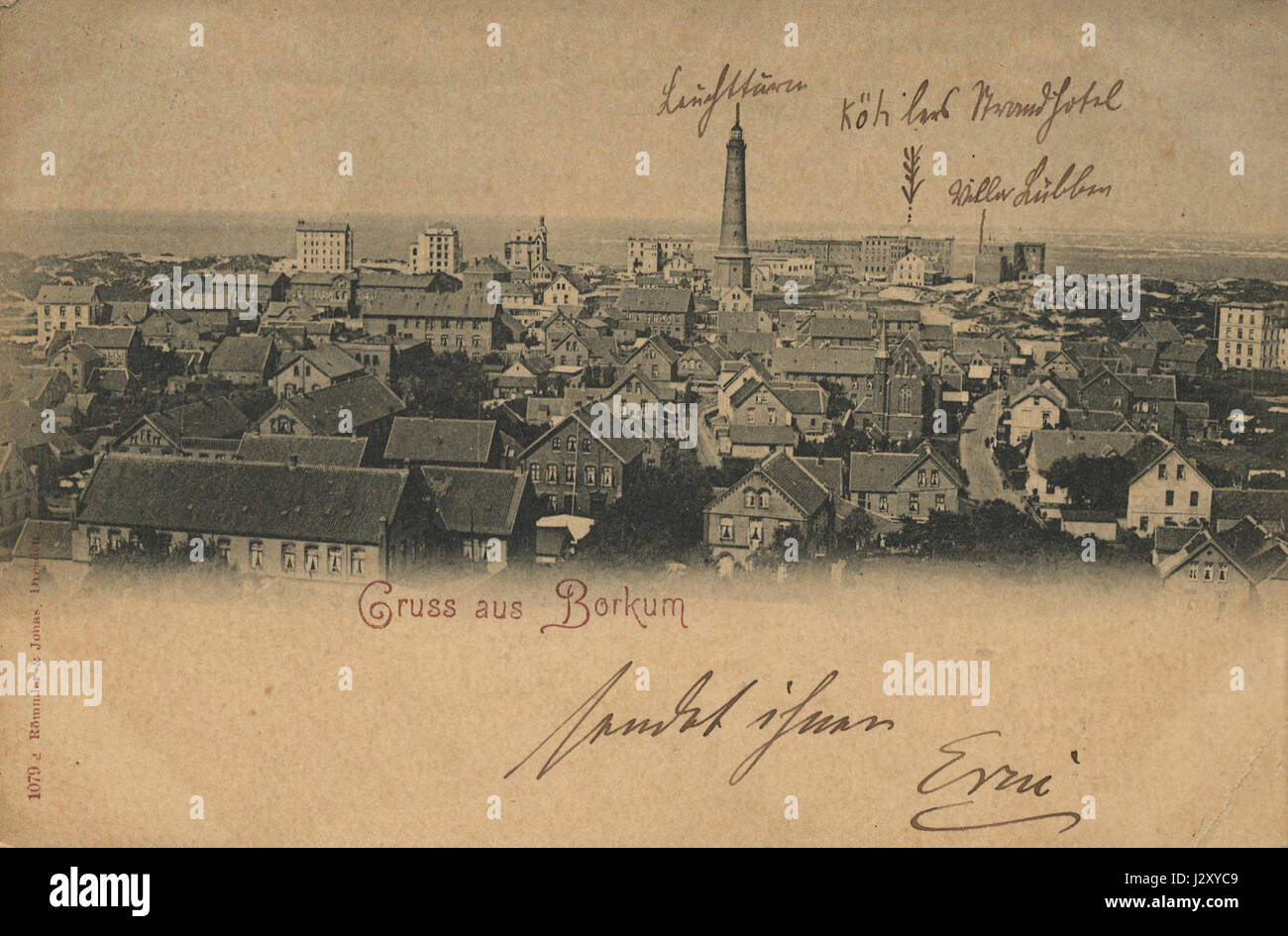 Map of borkum hi-res stock photography and images - Alamy