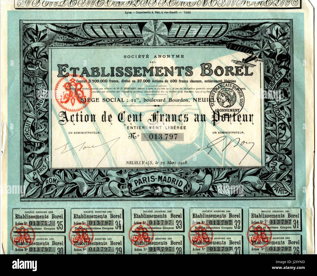 Borel refers to Emile Borel, a French mathematician known for his work ...