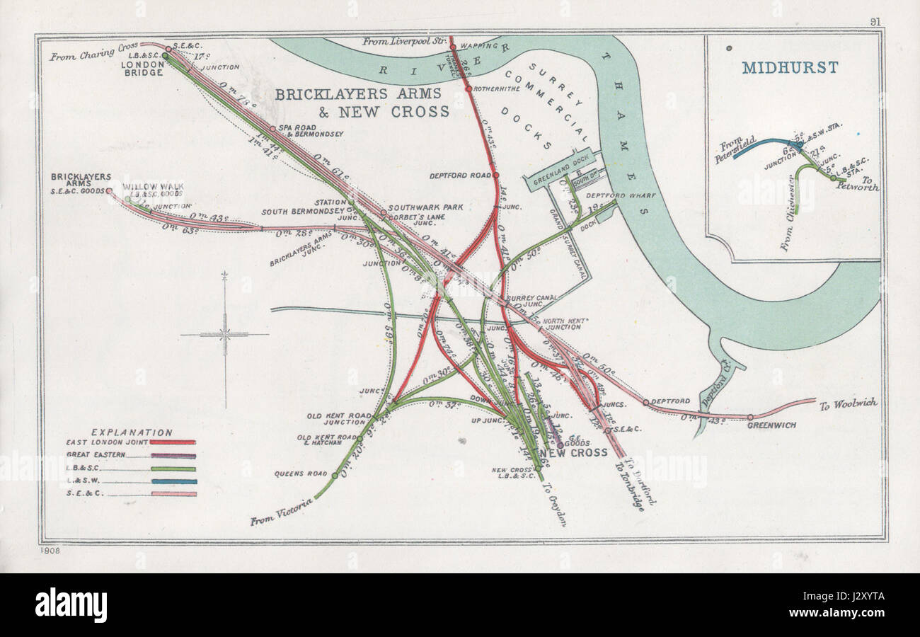 Map of midhurst hi-res stock photography and images - Alamy