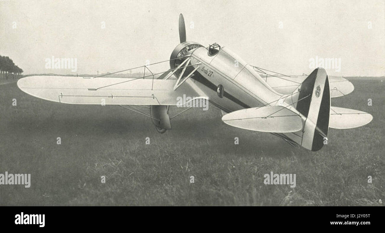 The Breda Ba.27 Metallico, a light bomber aircraft used in the 1930s ...