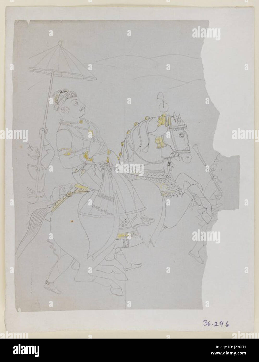 The Equestrian Portrait of Ram Singh II, an Indian ruler from Kota, is ...