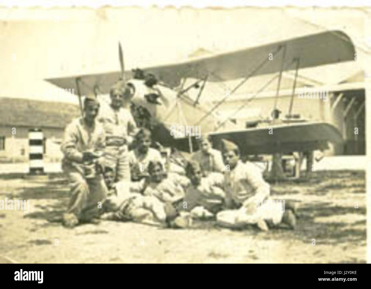 Breda Ba.25 with men Stock Photo - Alamy