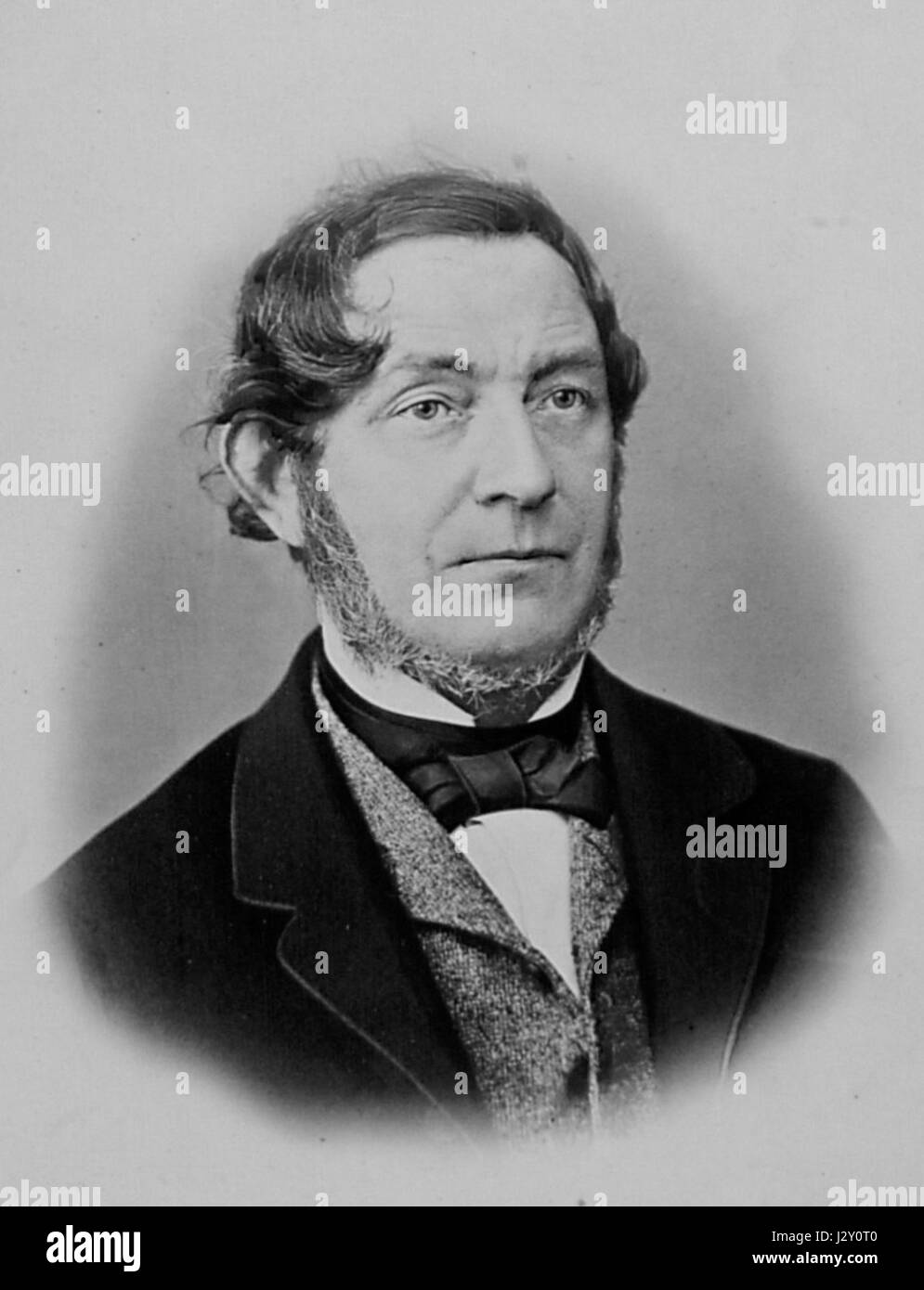A portrait or image of Robert Bunsen, the German chemist, possibly from ...