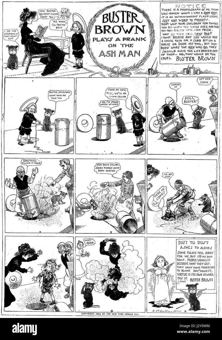 Buster Brown Ash man Stock Photo - Alamy