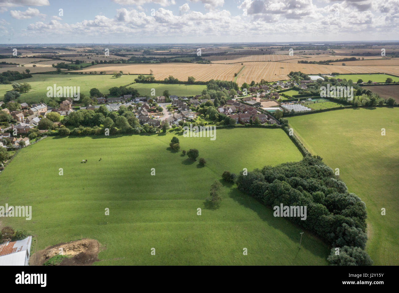 Aerial views of English countryside Stock Photo - Alamy