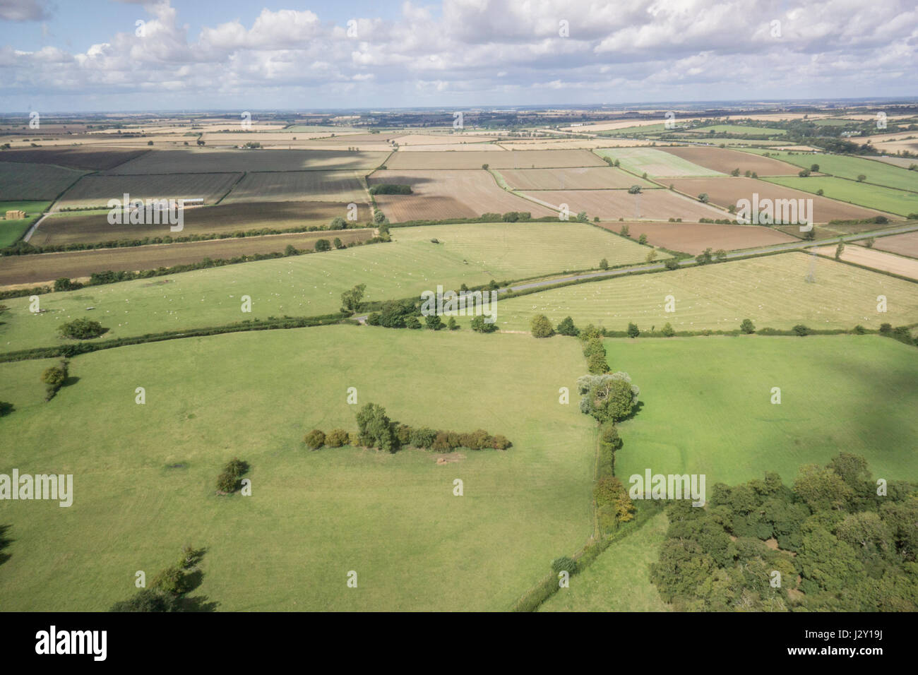 Aerial views of English countryside Stock Photo - Alamy
