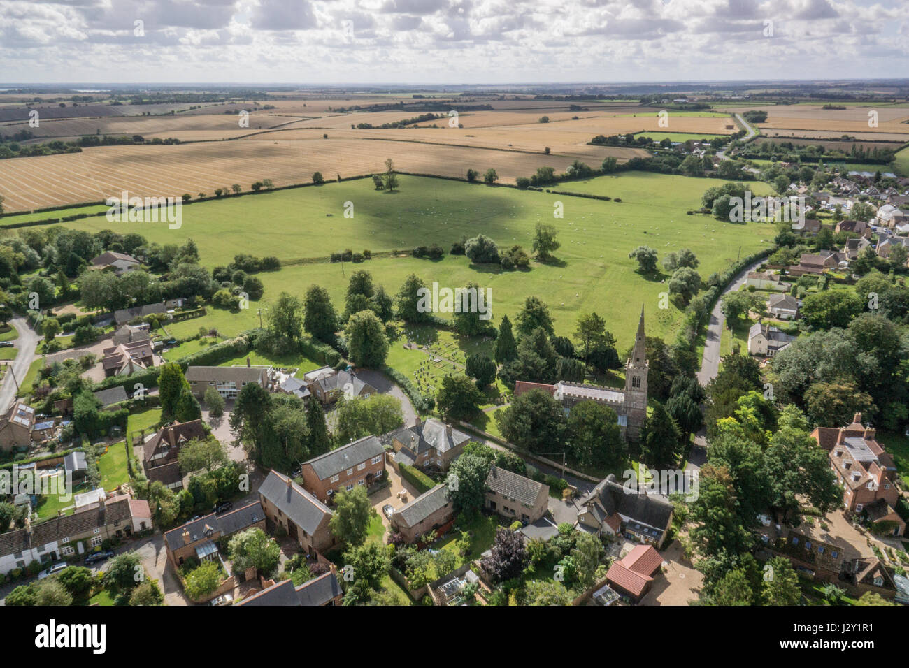 Aerial views of English countryside Stock Photo - Alamy