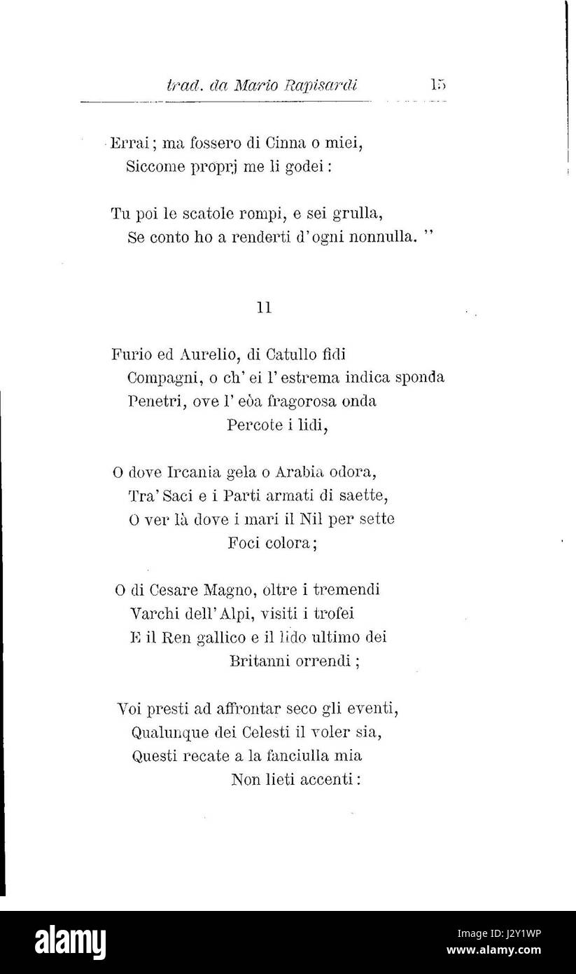 The manuscript titled 'Catullo 015' is a historical document containing ...