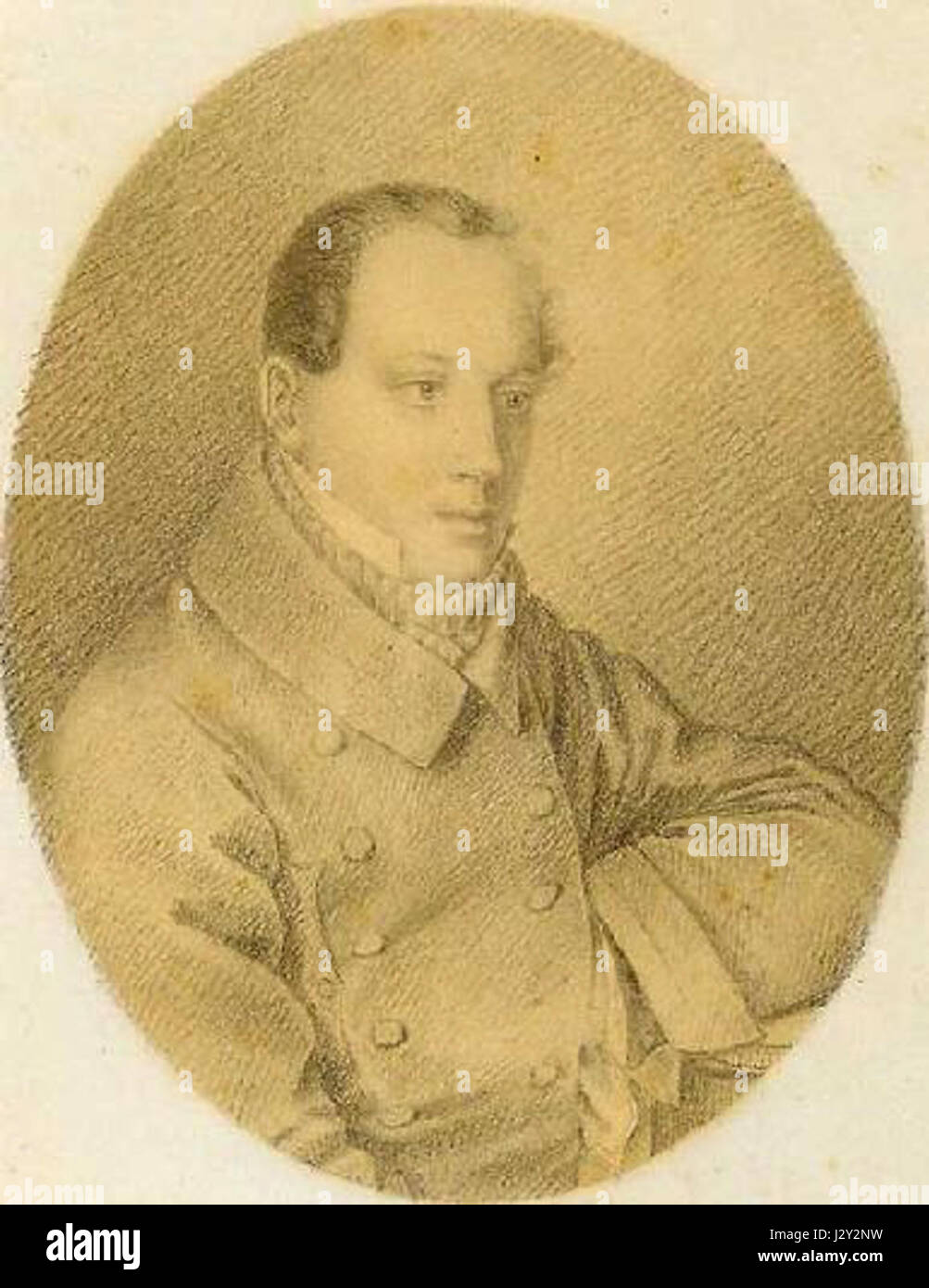 The portrait of Chaadaev by J. Viviene is a representation of the ...