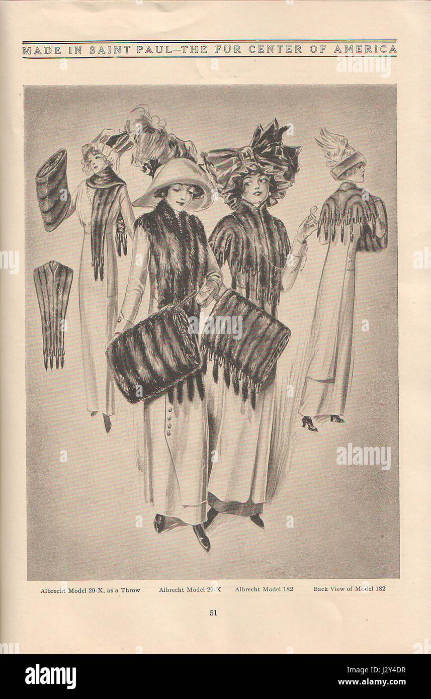 Albrecht's Fur Facts & Fashion 1912-13, Saint Paul, Minnesota -52 Stock ...
