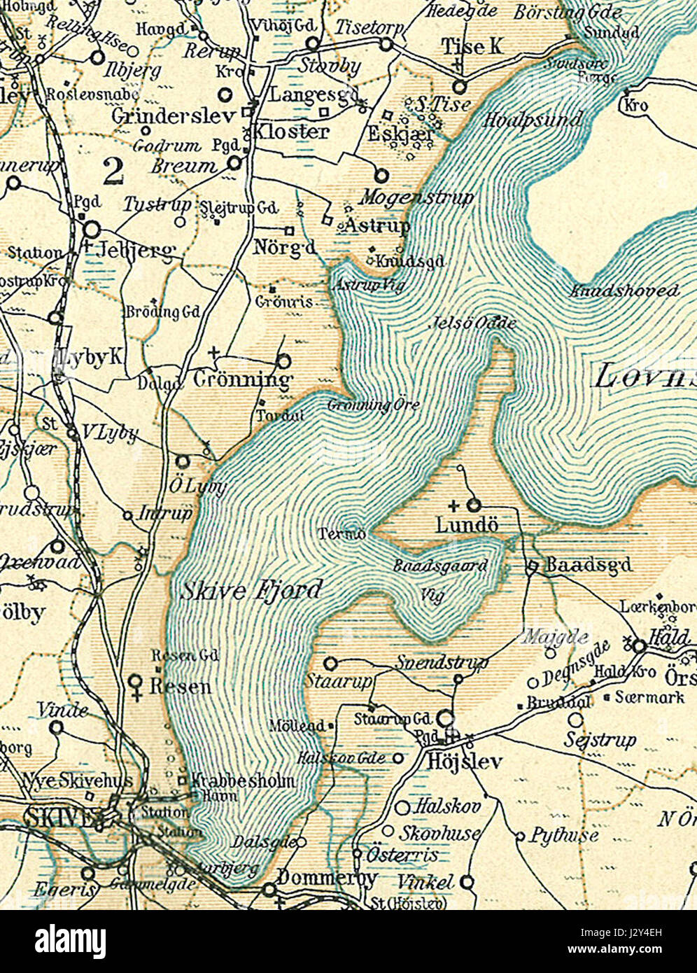 Skive map hi-res stock photography and images - Alamy