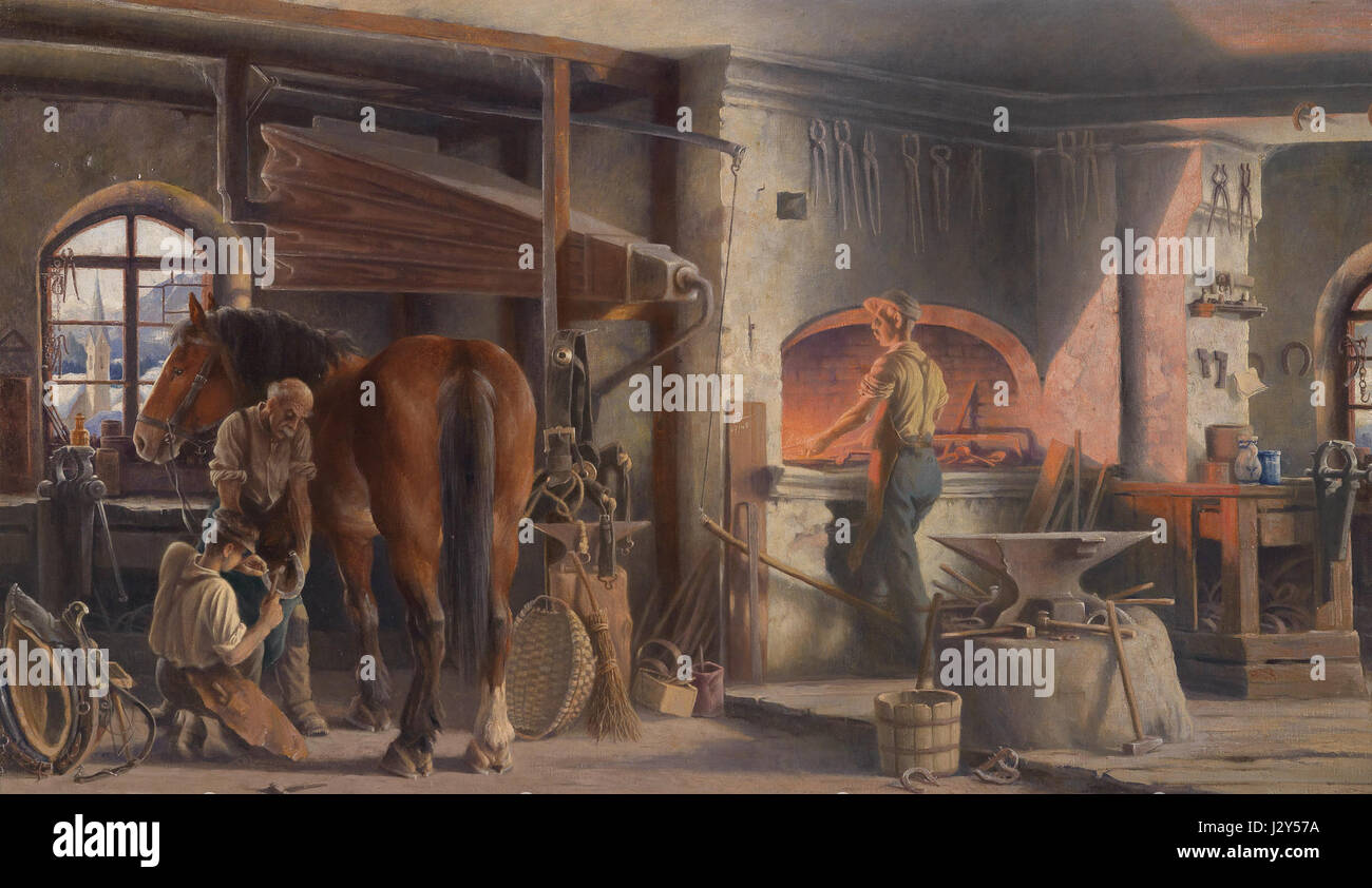 Farrier painting hi-res stock photography and images - Alamy