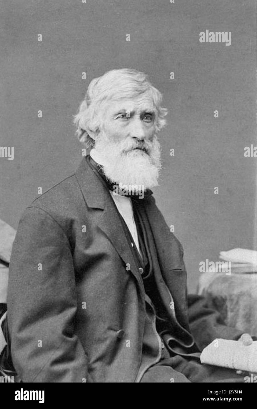 This portrait of Asher Brown Durand, created by A. Bogardus, captures ...