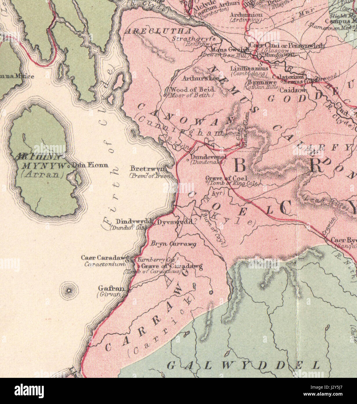 Ayrshire map hi-res stock photography and images - Alamy