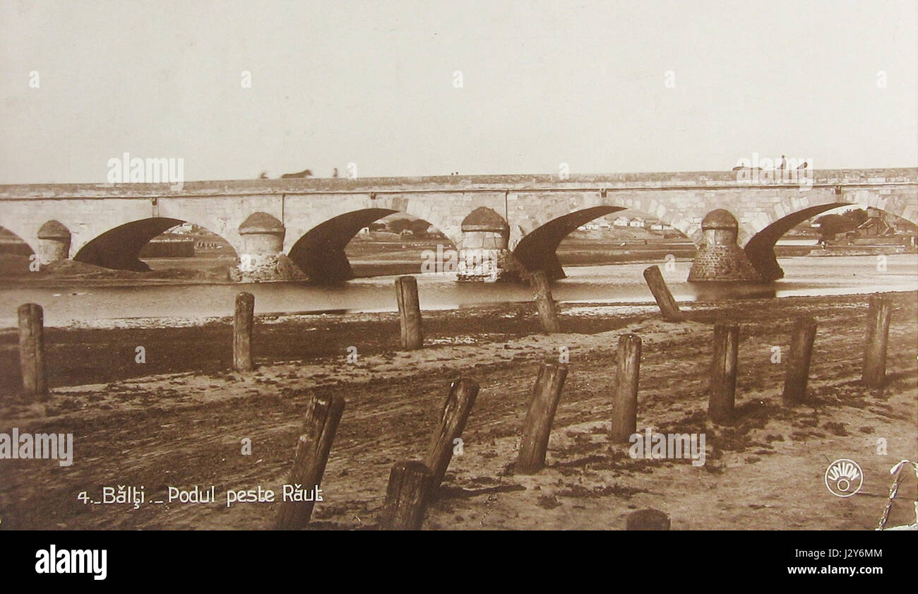 This refers to a traditional Romanian dish, 'Balti podu peste-Raut ...