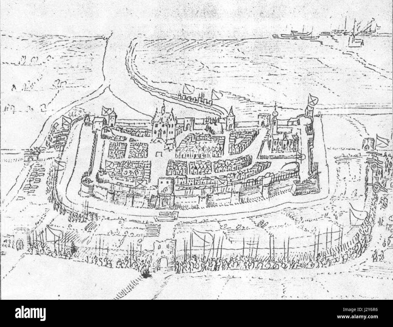 Beleg van Steenbergen 1590 Stock Photo - Alamy