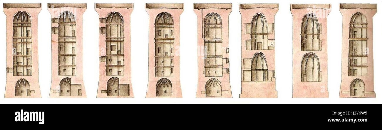 Bastille towers profile Stock Photo - Alamy