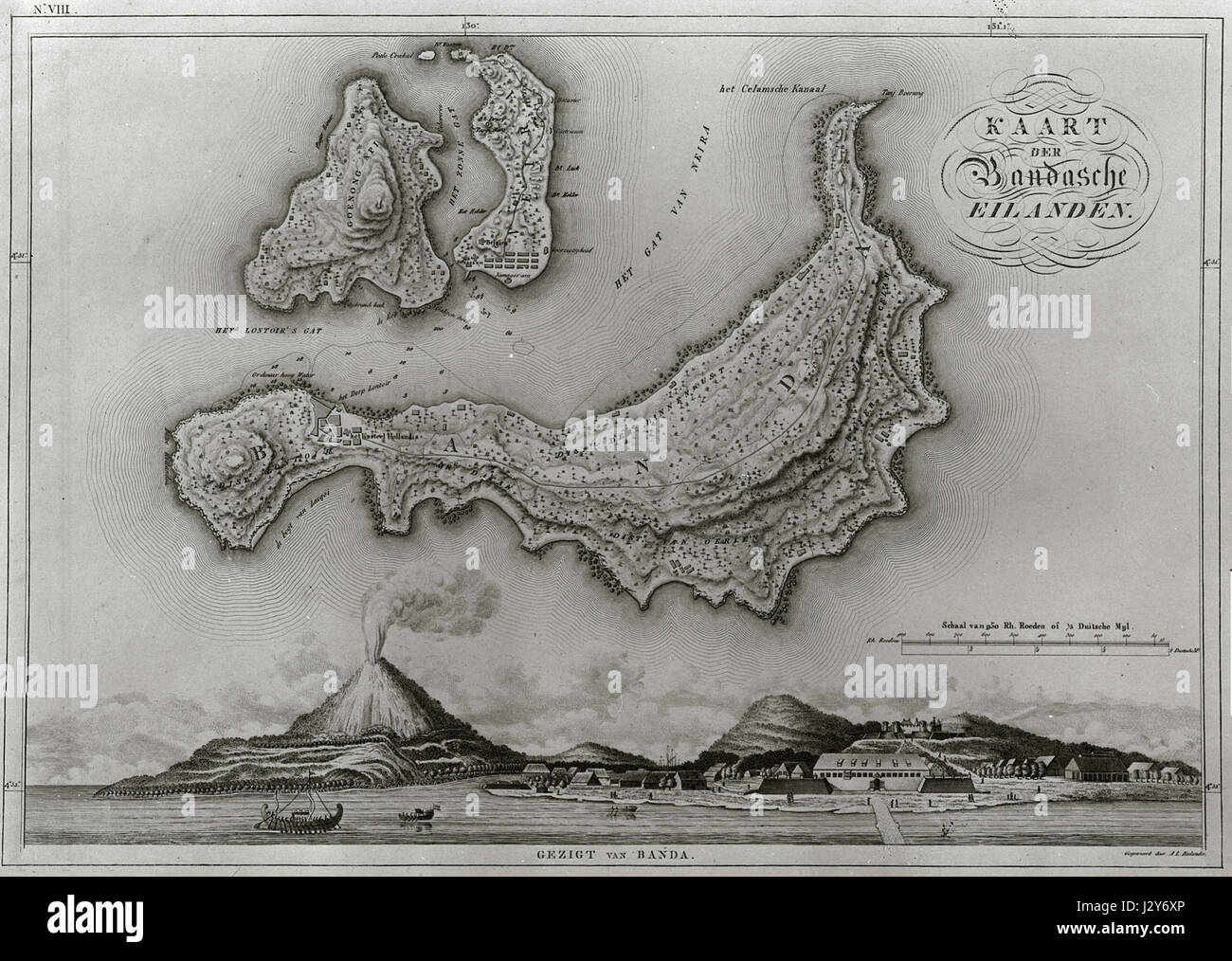 Banda islands map hi-res stock photography and images - Alamy