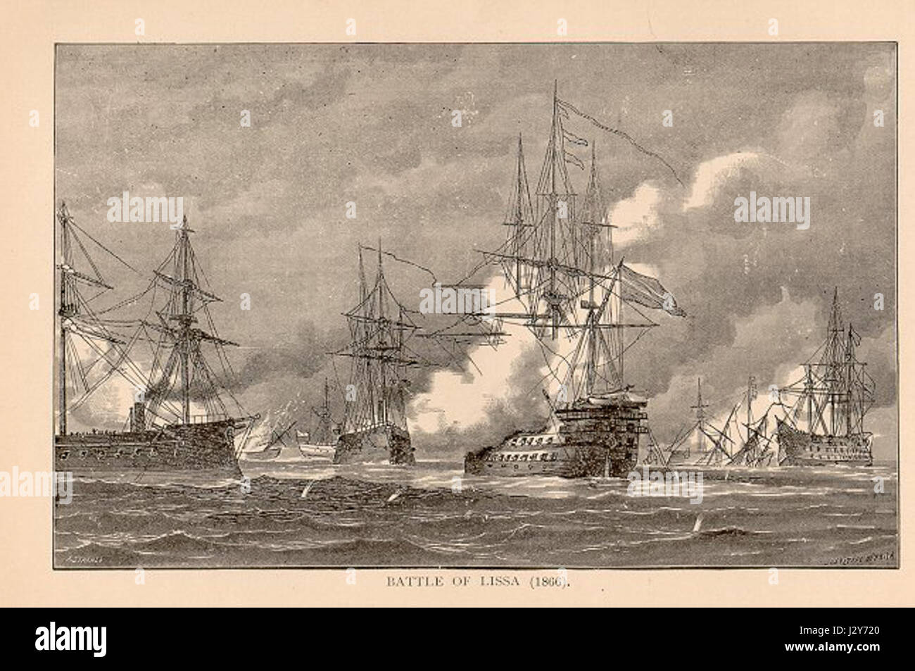 The Battle of Lissa, fought in 1866, was a naval engagement between the ...