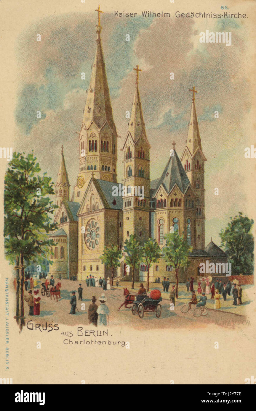 This postcard from Berlin-Charlottenburg offers a glimpse into the ...