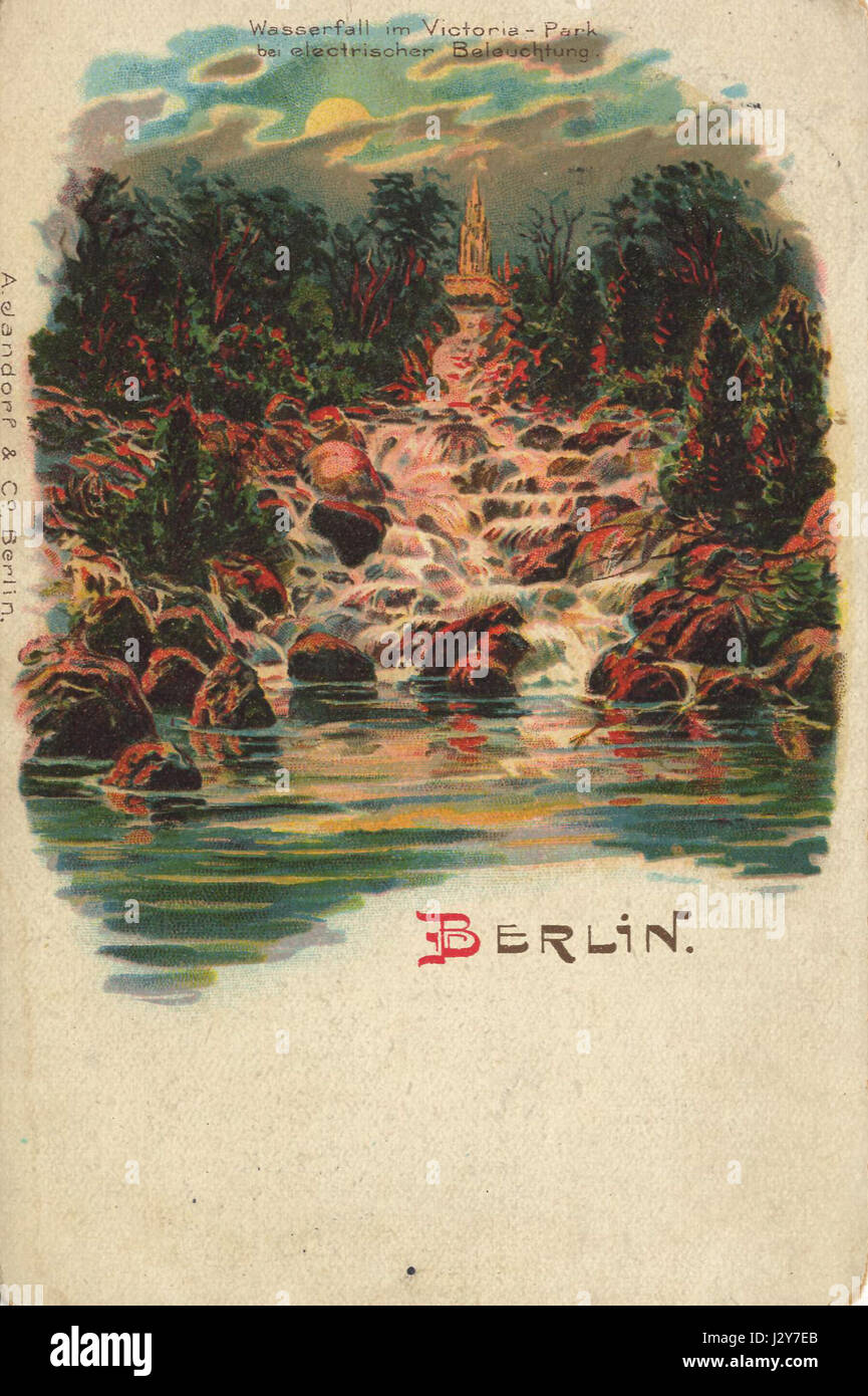 A postcard featuring Berlin's Kreuzberg district, showcasing the unique ...