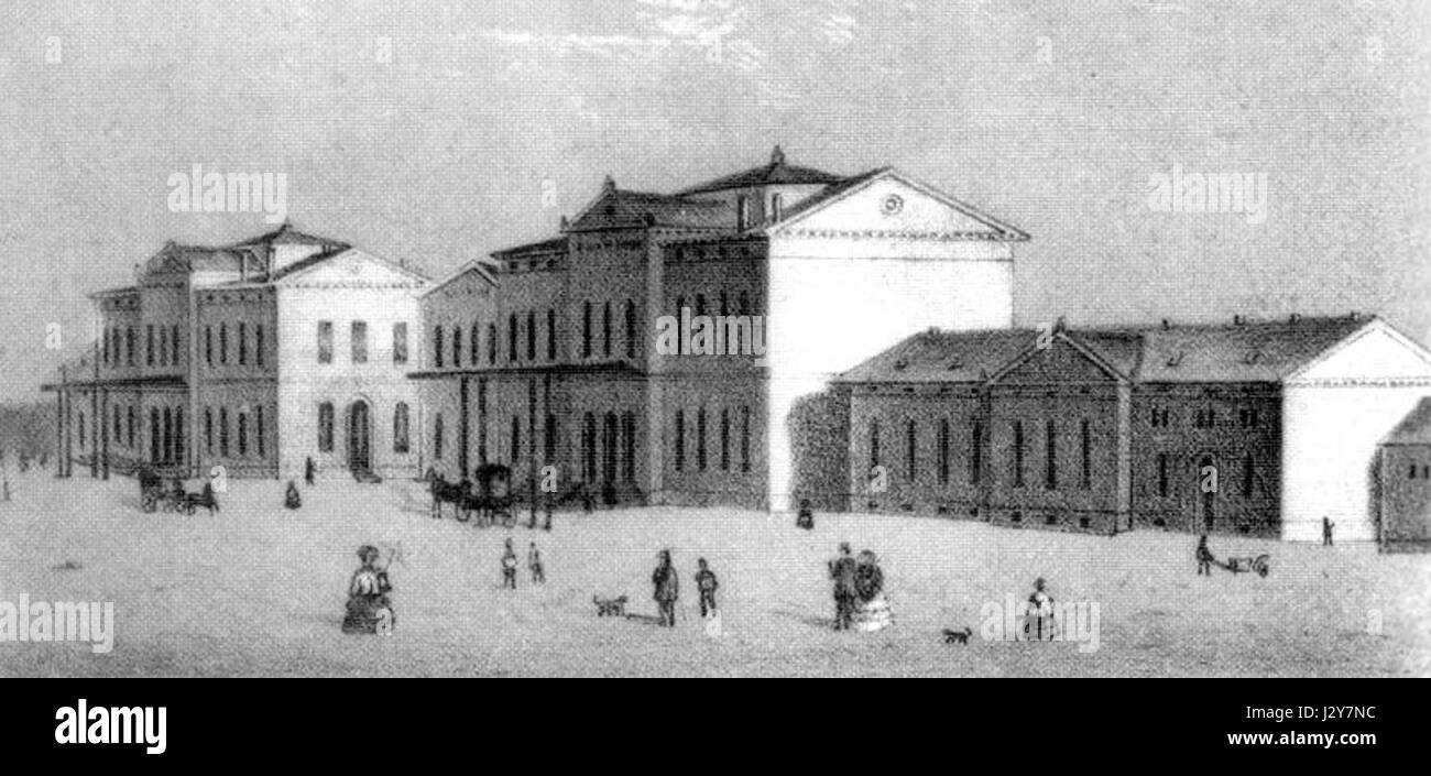 Berliner Bahnhof 1860 Stock Photo - Alamy