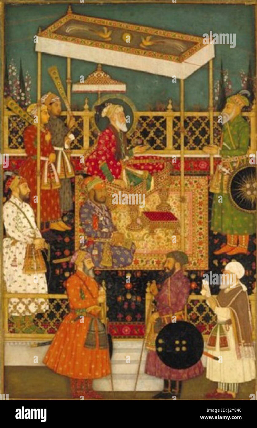 Bhavanidas. Emperor Awrangzib Receives Prince Mu'azzam, ca. 1707-12 ...