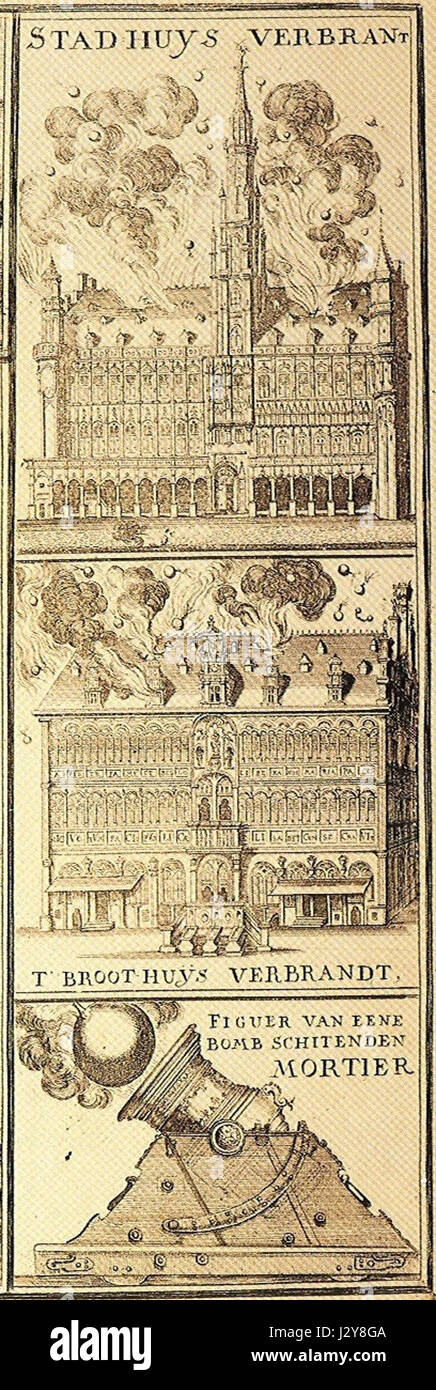 The Bombardment of Brussels in 1695 was a key event in the Nine Years ...