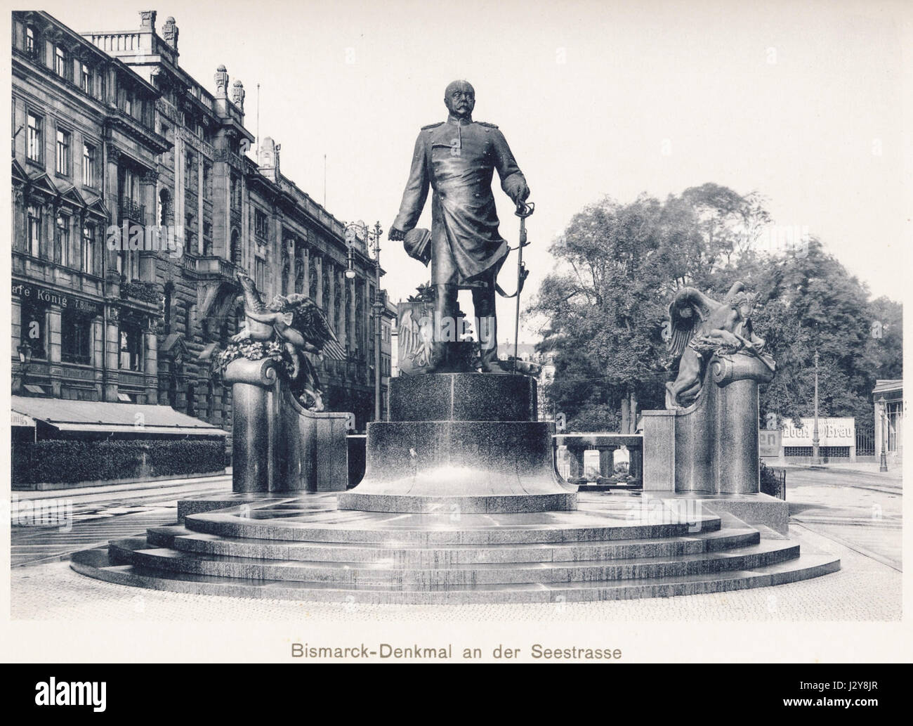 The Bismarck Memorial in Dresden commemorates Otto von Bismarck, the ...