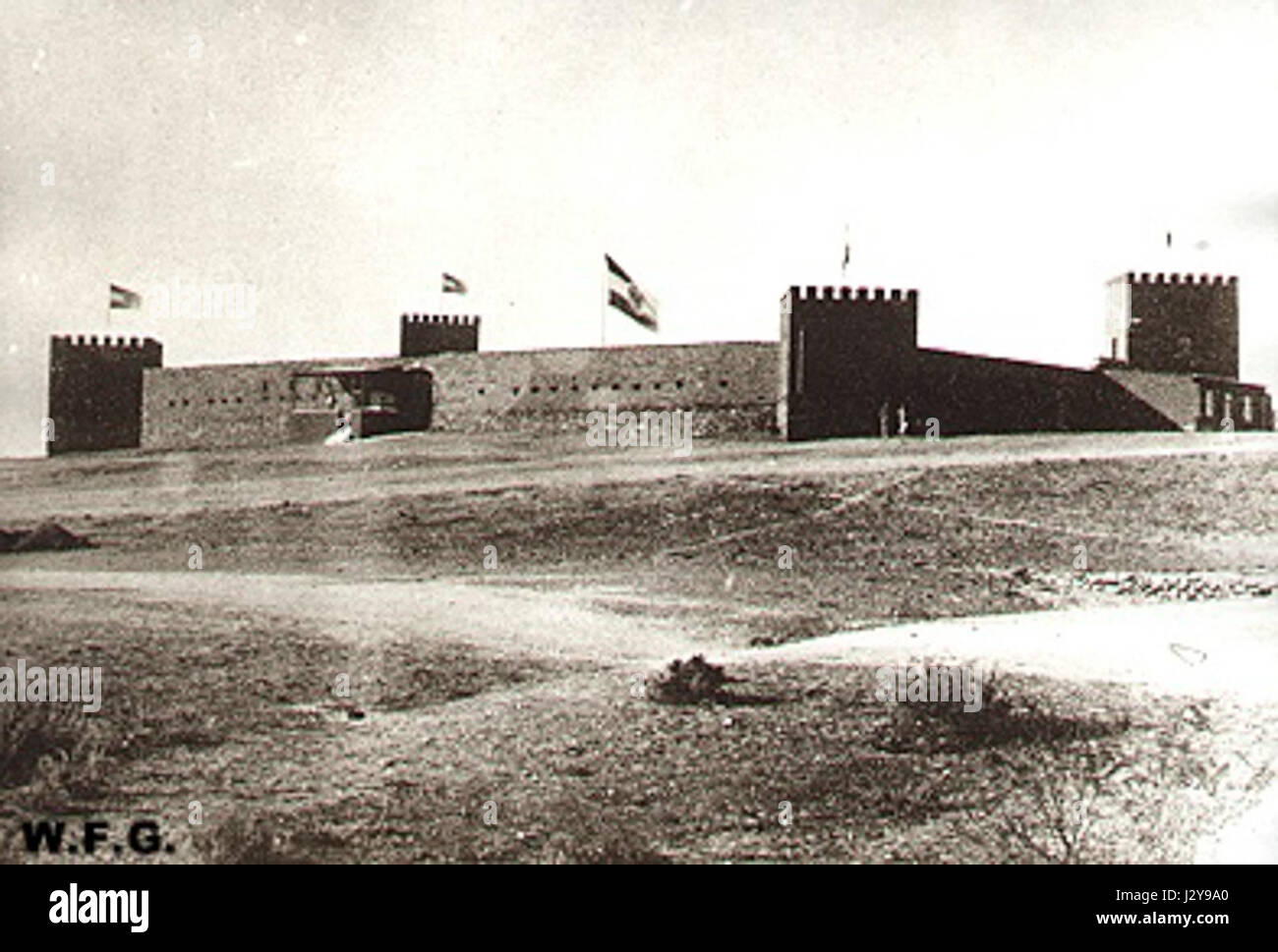 The Alte Feste in Windhoek, Namibia, was constructed in 1891 as a ...