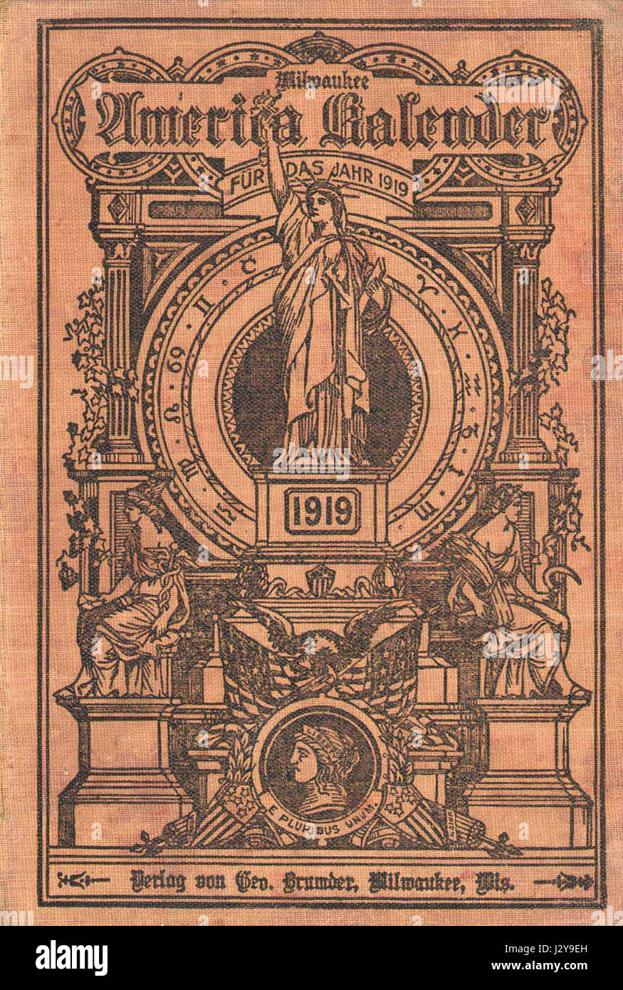The *America Kalender 1919* is a historical calendar from the year 1919 ...