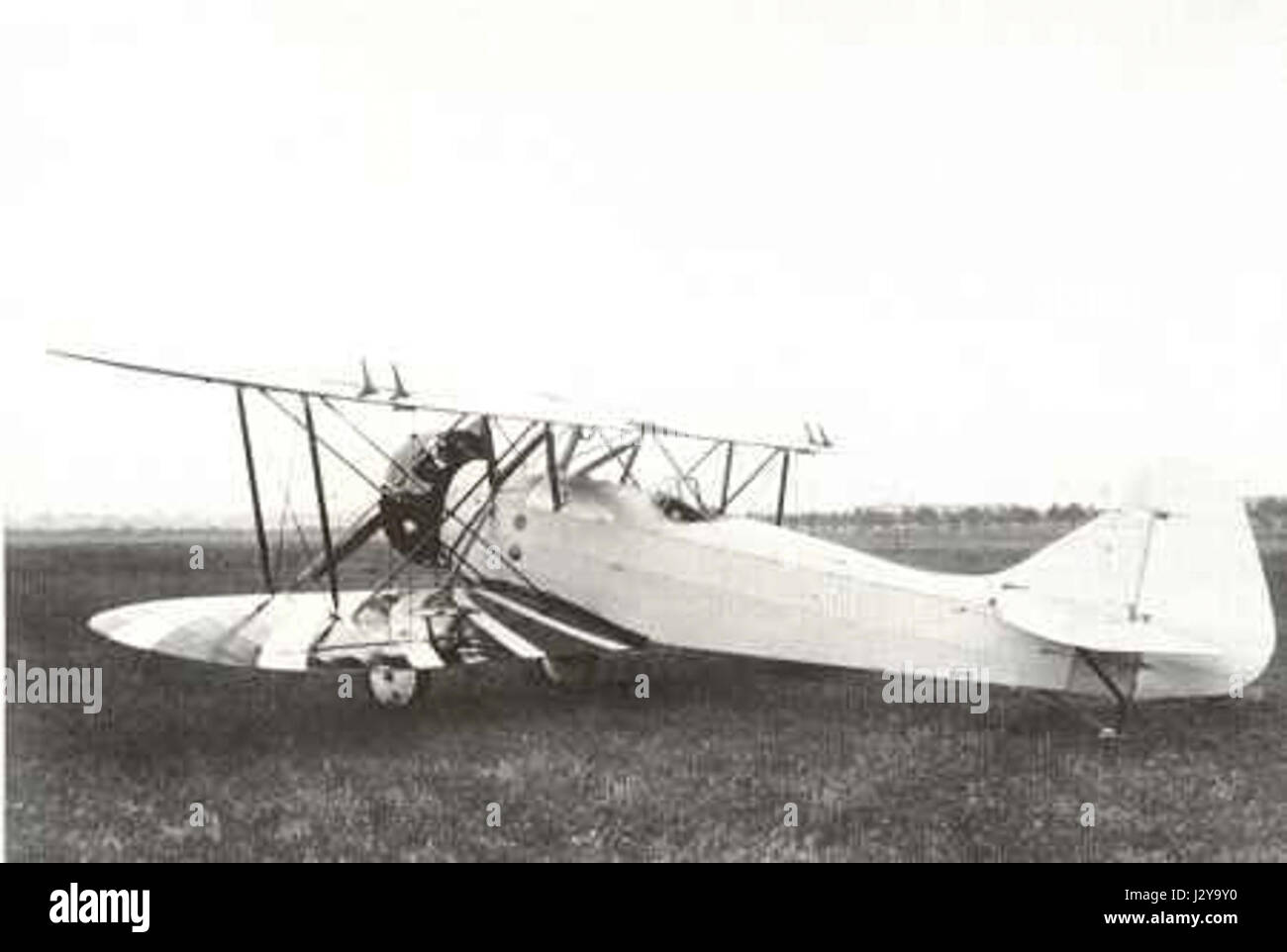 Breda Ba.28 rear side view Stock Photo - Alamy